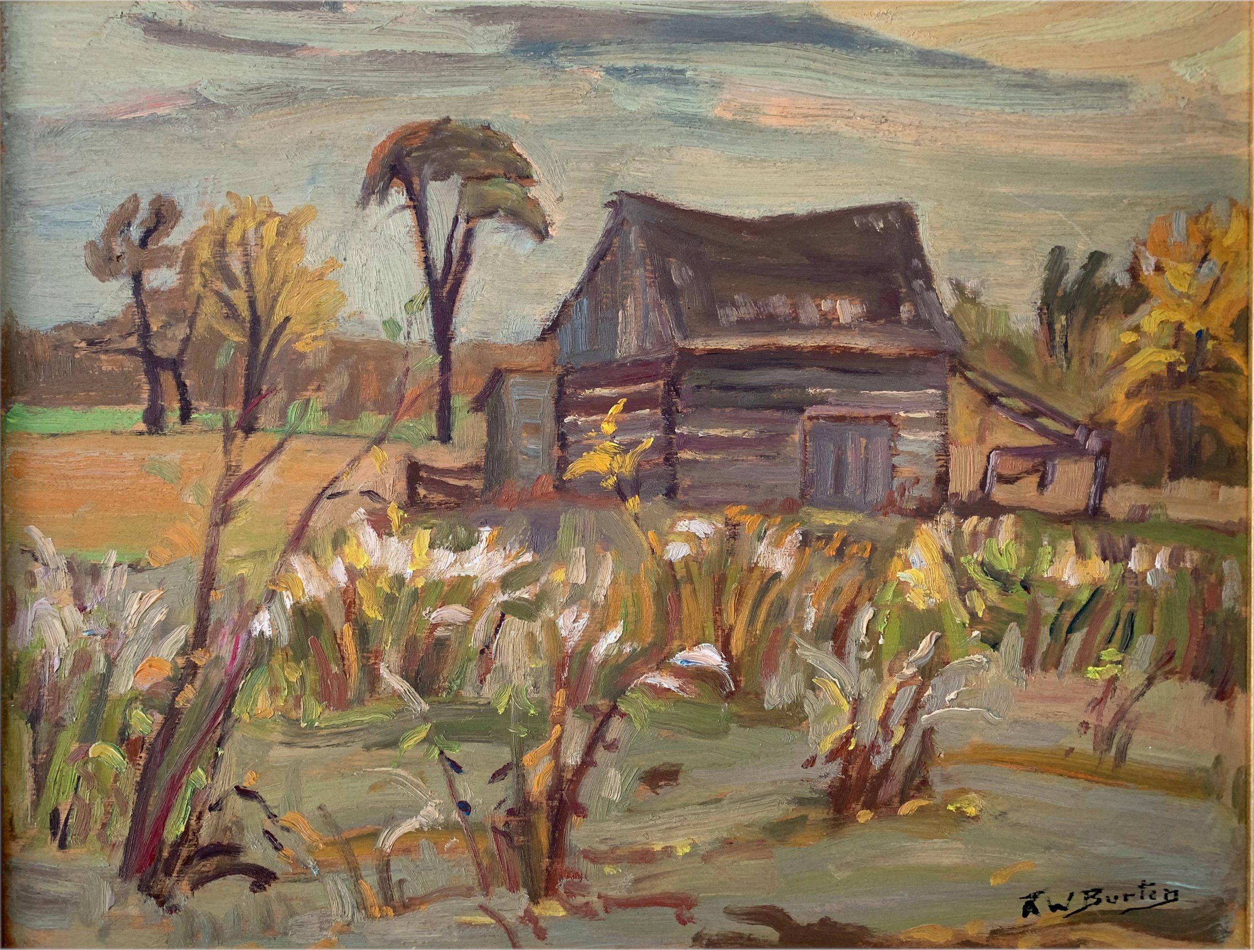 Ralph Burton | Old Barn, West of Carp, On | Canadian Fine Art Online