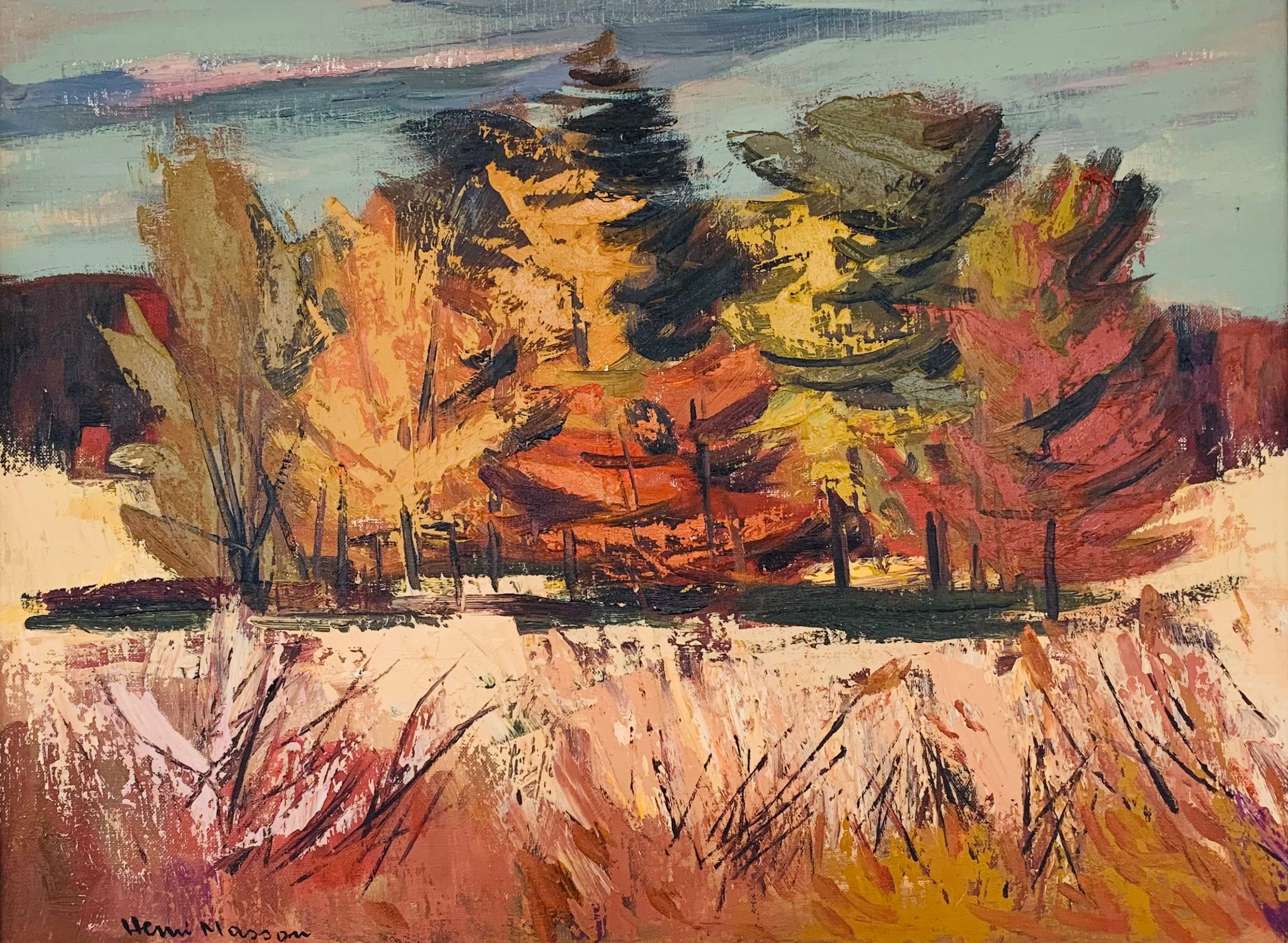 Henri Masson | Fall landscape | Canadian Fine Art Online