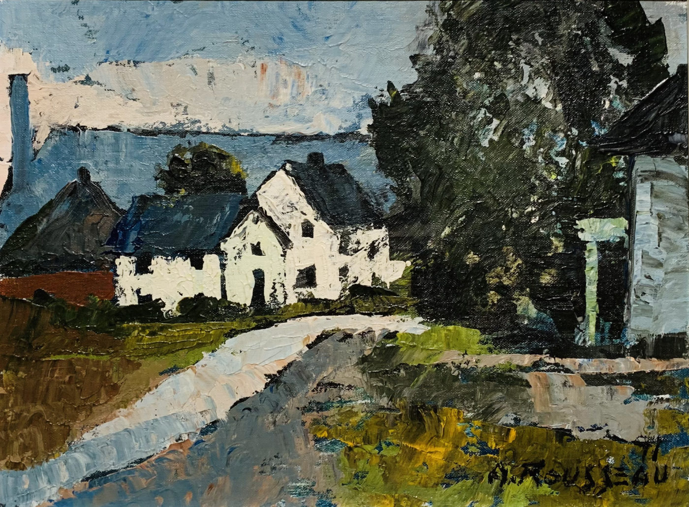 Albert Rousseau | La maison blanche St-Rédempteur | Canadian Fine Art ...