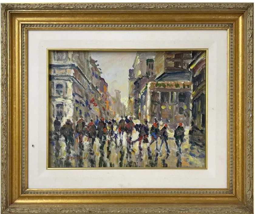 Serge Brunoni | Rue Saint-Jacques, Montreal | Canadian Fine Art Online