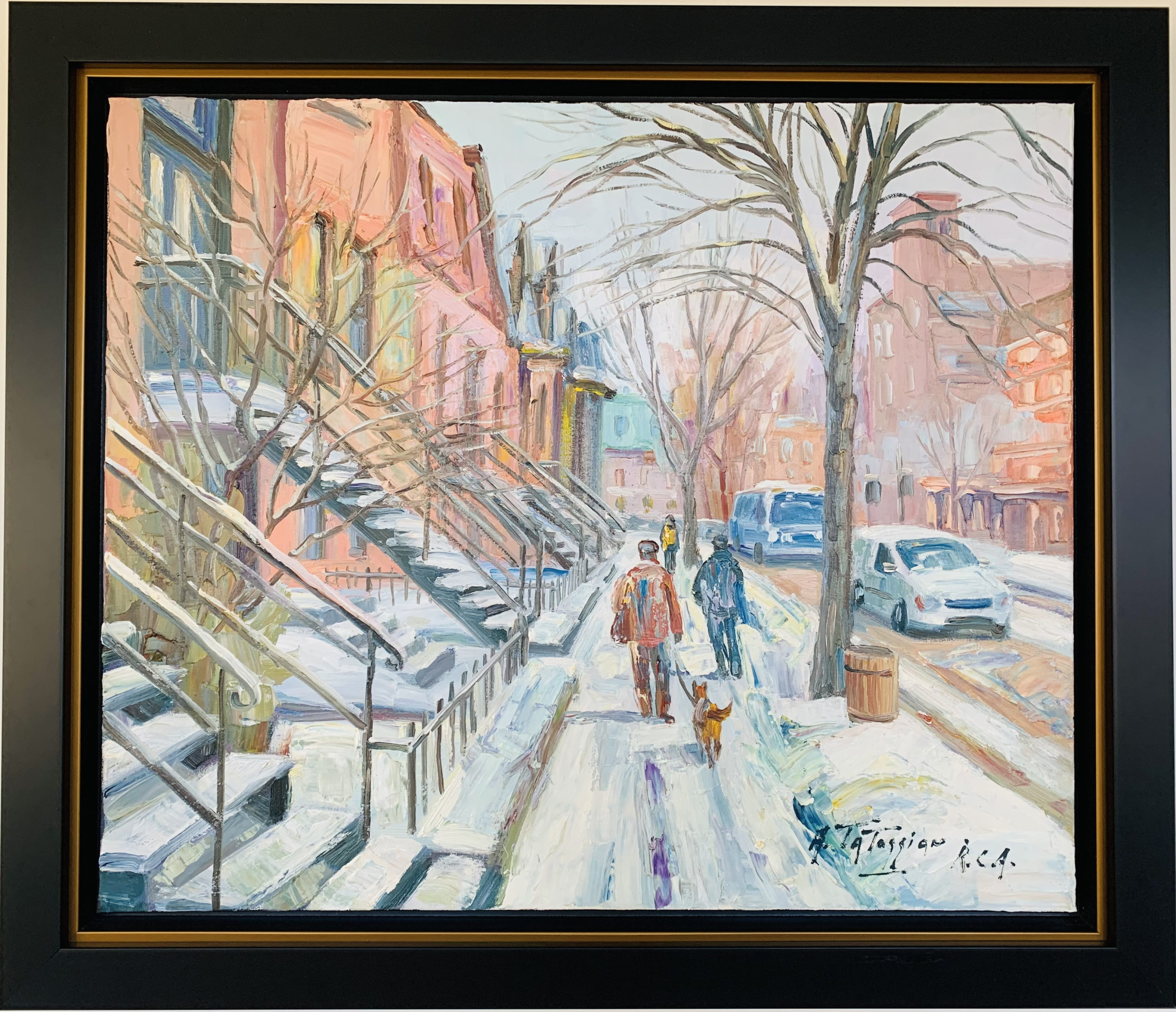 Armand Tatossian | L'hiver à Montréal | Canadian Fine Art Online