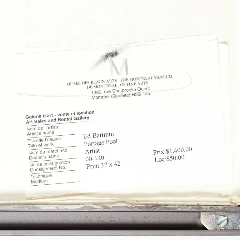 Edward John Bartram | Portage Pool | Canadian Fine Art Online