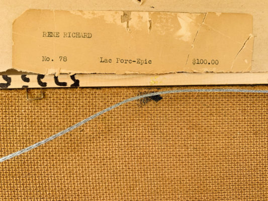 René Richard | Lac Porc-Épic | Canadian Fine Art Online