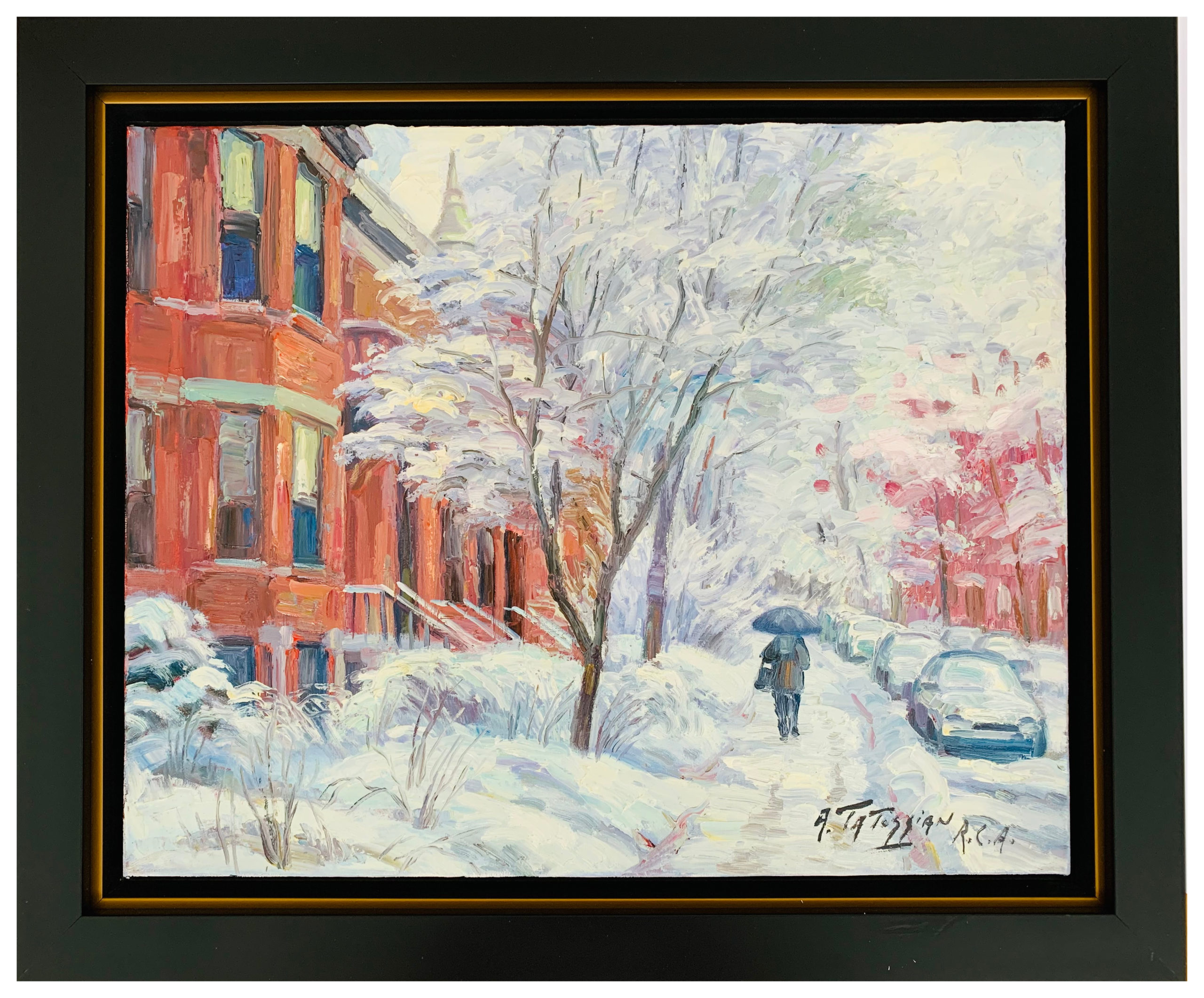 Armand Tatossian | Hiver en Montreal | Canadian Fine Art Online