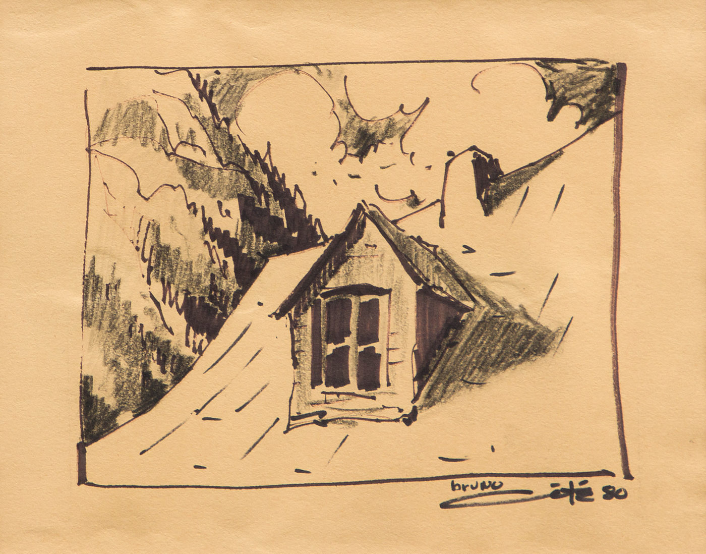 Bruno Coté | Untitled sketch | Canadian Fine Art Online