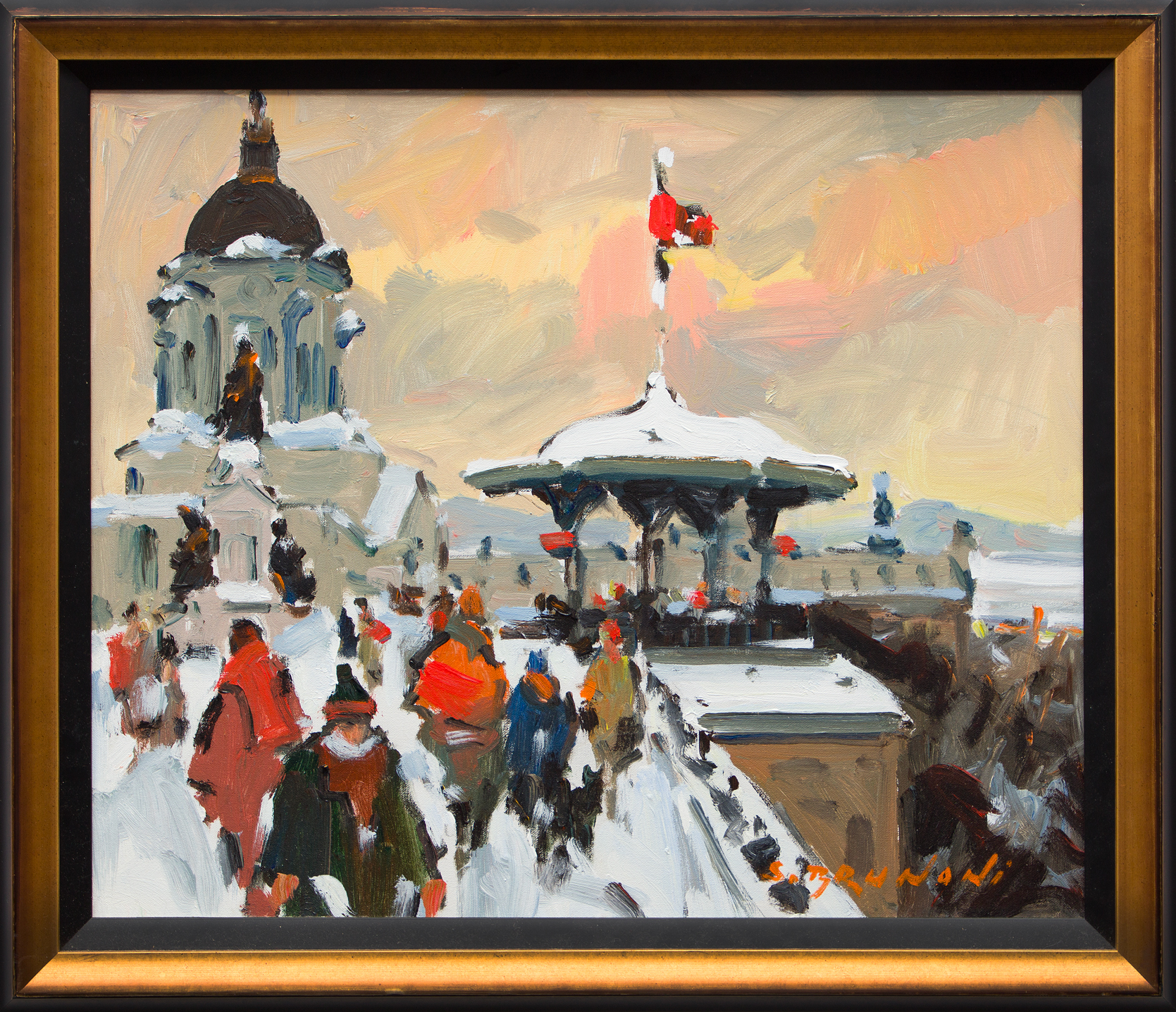 Serge Brunoni | Terrace Dufferin Québec | Canadian Fine Art Online