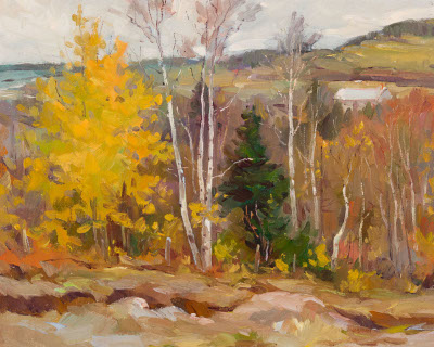 Umberto Bruni | Un jour d’automne aux Éboulements | Canadian Fine Art ...